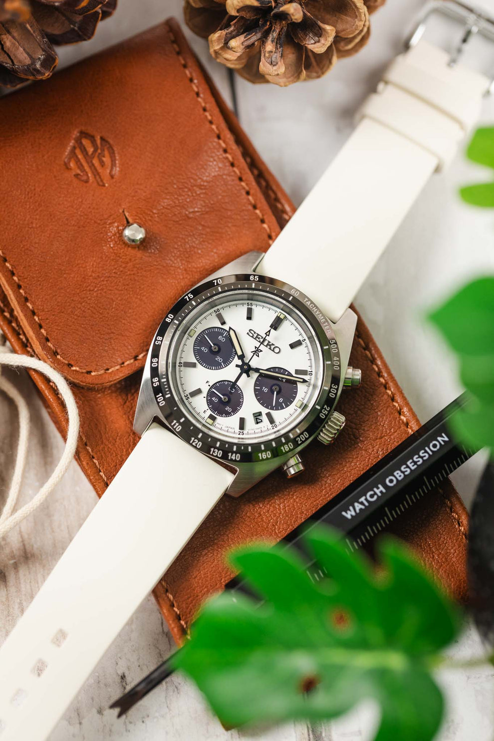 White Rubber Watch Strap | Pure | HirschStraps – HS by WatchObsession