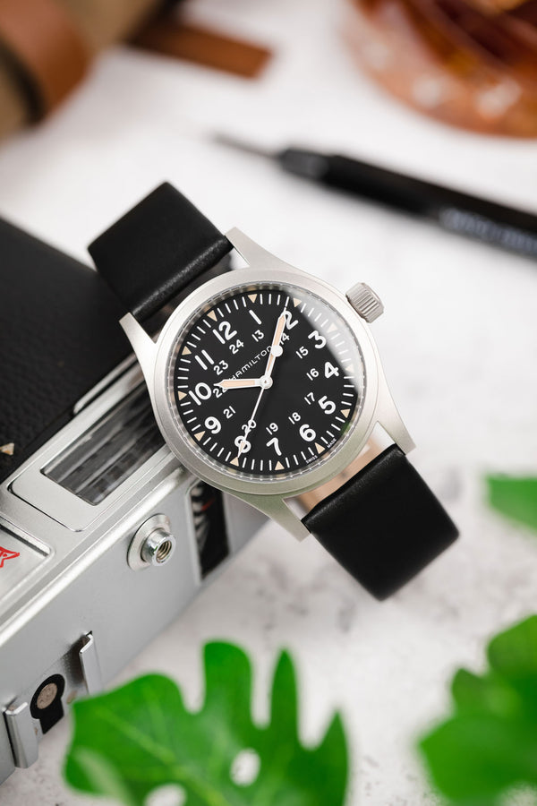 Hirsch Toronto | Quick Release | Black Leather Watch Strap – HS by ...