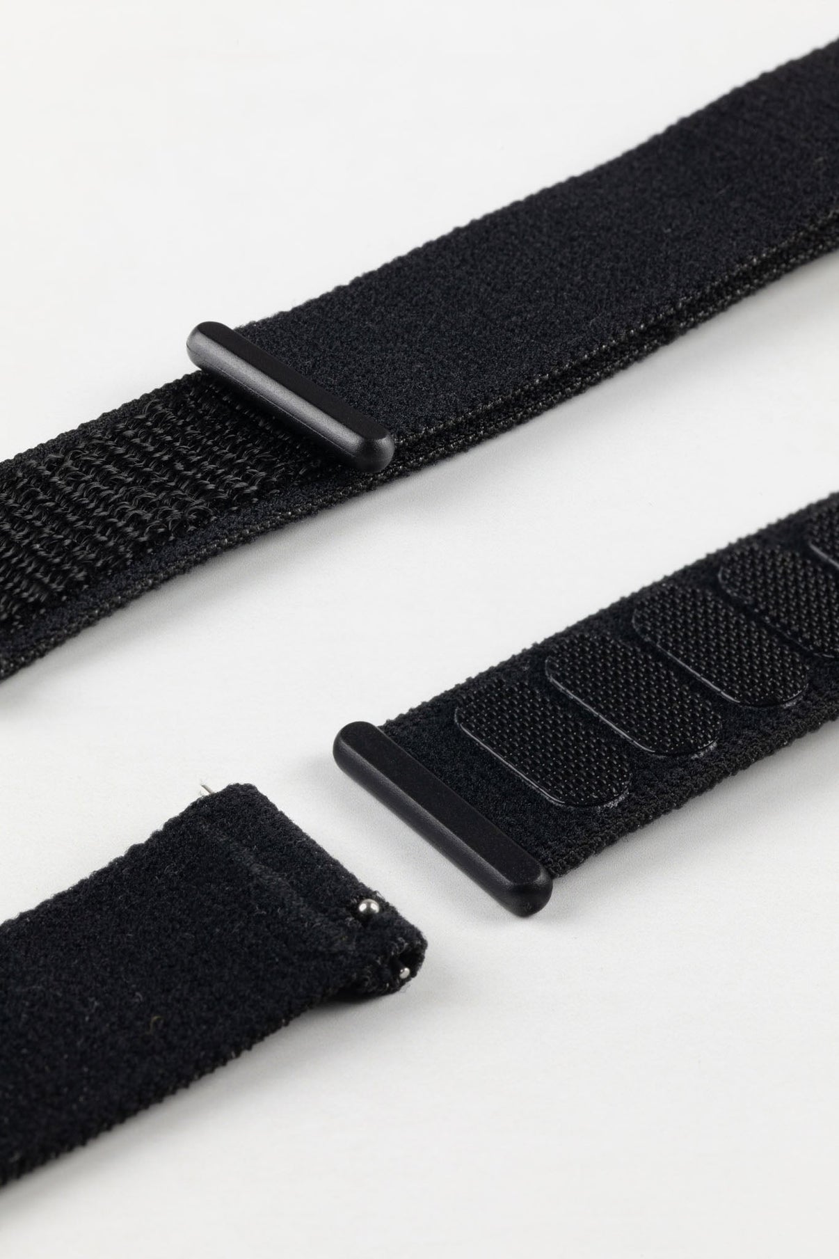 Hirsch VOCEM Hook & Loop Fabric Watch Strap in BLACK – HS by WatchObsession
