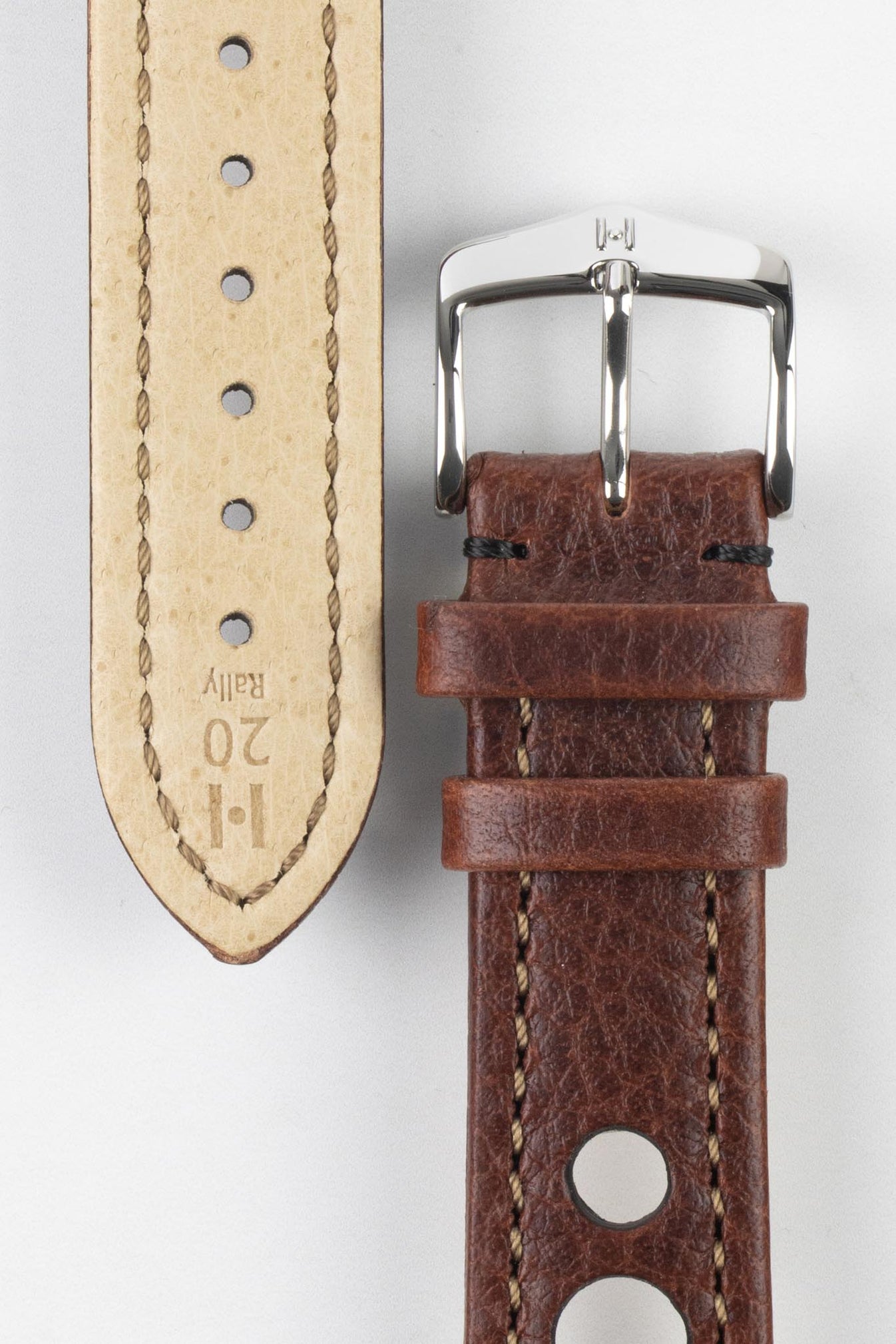Brown Leather Racing Watch Strap | Rally | Hirsch Straps – HS by ...
