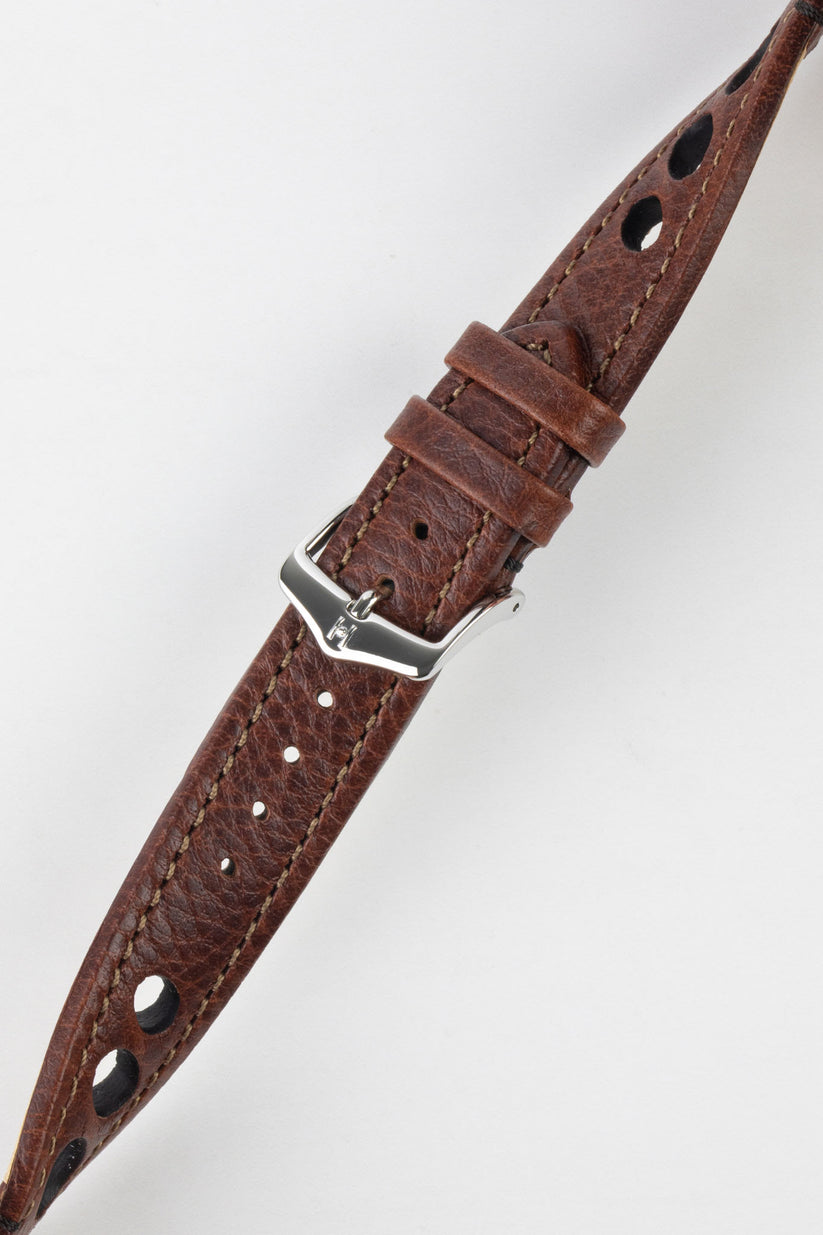 Brown Leather Racing Watch Strap | Rally | Hirsch Straps – HS by ...